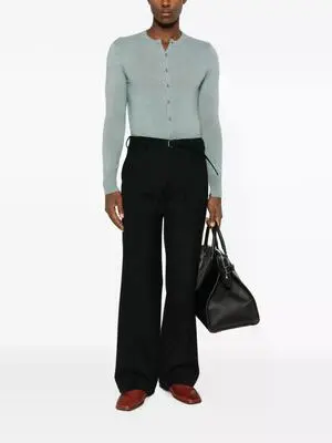 Extreme Cashmere Knitted Button-up Cardigan - Blue
