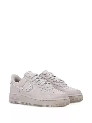 Nike Force 1 '07 Embellished Leather Sneakers - Neutrals