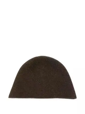 UMA WANG Knitted Beanie Hat - Brown