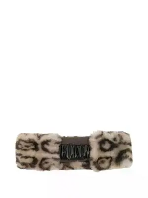 Apparis Faux Fur Leopard Print Headband