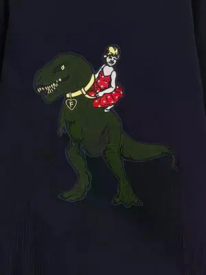 FIORUCCI Fiorucci T-Rex Patch Crew Neck Sweater