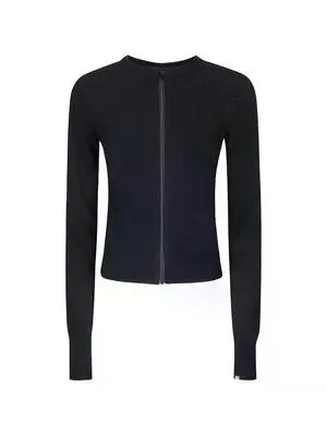 Extreme Cashmere Tangerine Zip-up Cardigan - Black