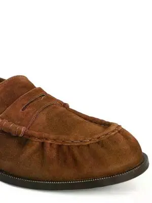 JULIE DEE Suede Penny Loafers