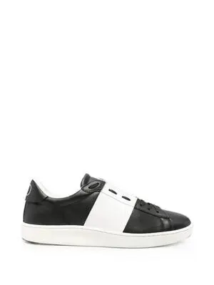 Valentino Garavani Open Vlogo Round-toe Sneakers - Black