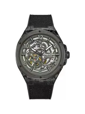 KENNETH COLE Skeleton Automatic Watch - Grey