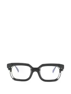 KUBORAUM Sculptural Square-frame Eyeglasses - Black