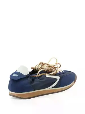 PURAAI Panelled Calf Leather Sneakers - Blue