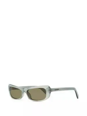 Jacquemus Capri Rectangle-frame Sunglasses - Grey