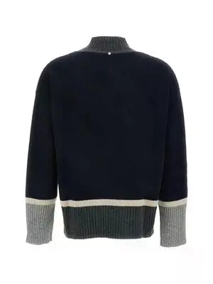 Lorena Antoniazzi Colour-block Ribbed-trim Sweater - Blue