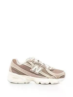 NEW BALANCE Panelled Logo-patch Sneakers - Brown