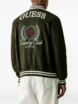 Guess Embroidered Bomber Jacket