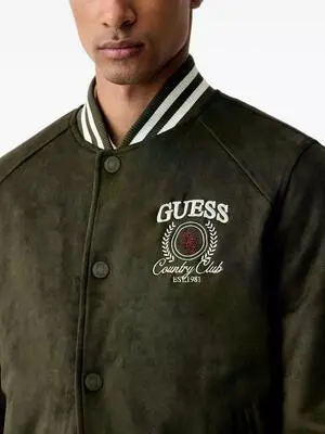 Guess Embroidered Bomber Jacket