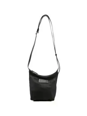 MAISON MARGIELA Logo-patch Crossbody Bag - Black