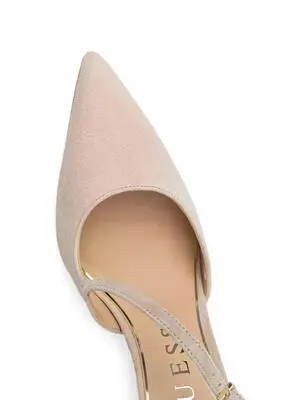 Guess Pointed-toe Buckled-strap Pumps