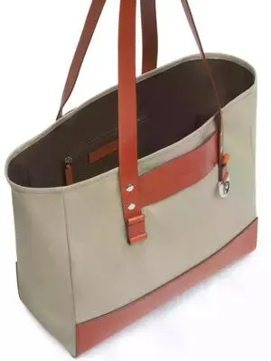 Marni Leather-trim Canvas Tote Bag