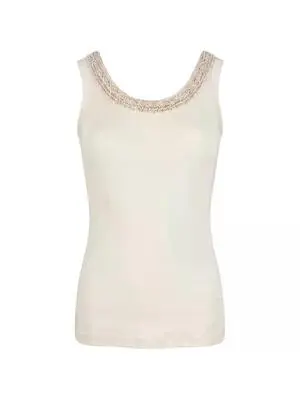 Fabiana Filippi Bead-embellished Tank Top - Neutrals