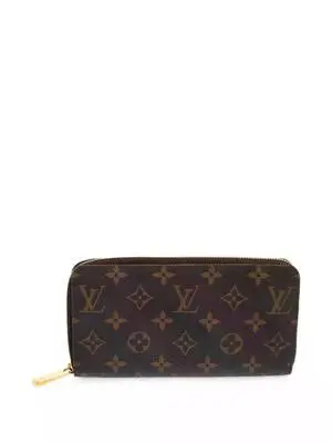 LOUIS VUITTON Monogram Zippy Wallet - Brown