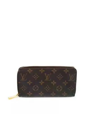LOUIS VUITTON Monogram Zippy Wallet - Brown