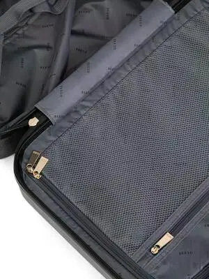 Guess Monogram-print Logo-plaque Suitcase