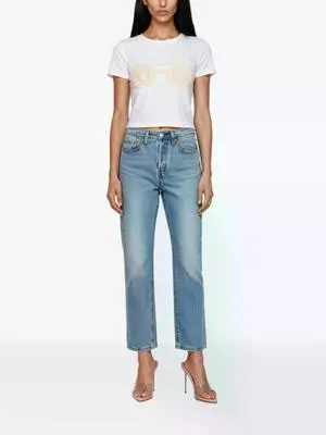 LEVI'S 501 Logo-patch Straight-leg Jeans