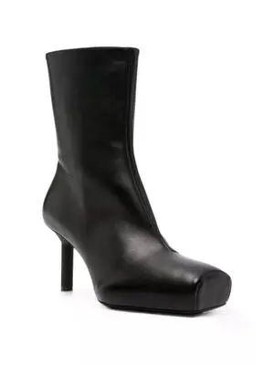 ALAINPAUL Square-toe Ankle Boots