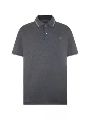 Paul & Shark Logo-patch Short-sleeve Polo Shirt - Grey