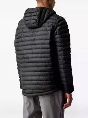 Helly Hansen Quilted Hooded Jacket With Logo Print