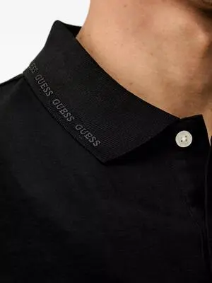 Guess Logo-print Short-sleeve Polo Shirt