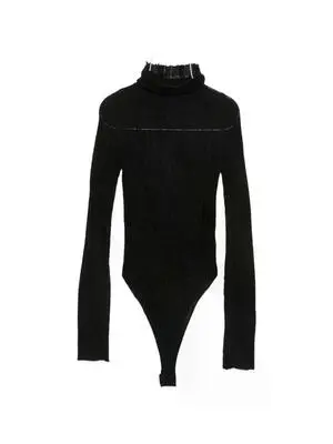 HAIKURE Cable-knit Bodysuit With Long Sleeves