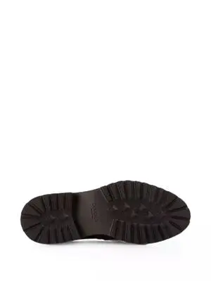 DOUCAL'S Stud-embellished Suede Loafers