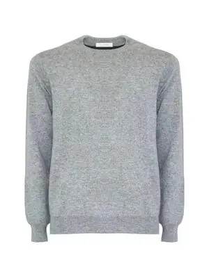 CRUCIANI Crew-neck Long-sleeve Sweater - Grey