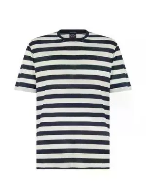 Paul & Shark Striped Short-sleeve T-shirt - Blue