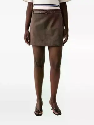 Guess Suede Mini Skirt - Brown