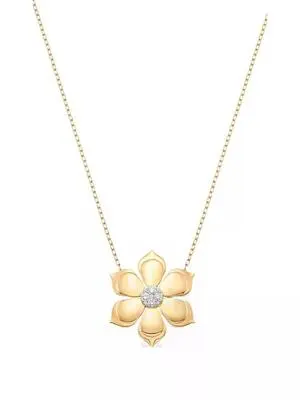 Sara Weinstock 18k Yellow Diamond Flower Pendant Necklace - Gold