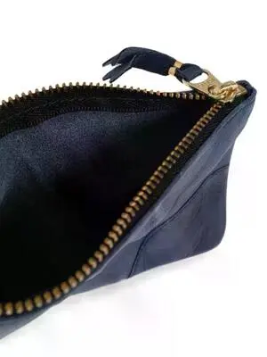 Comme Des Garçons Logo-print Calf Leather Pouch