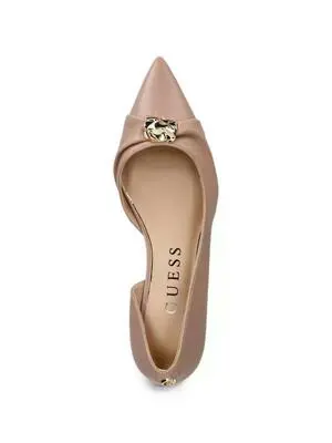 Guess Logo Plaque Pointed-toe Pumps