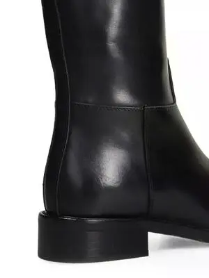 JULIE DEE Buckle-detail Leather Boots