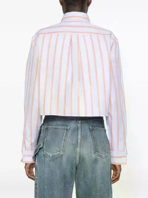 JW Anderson Striped Cropped Shirt