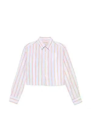 JW Anderson Striped Cropped Shirt - Blue