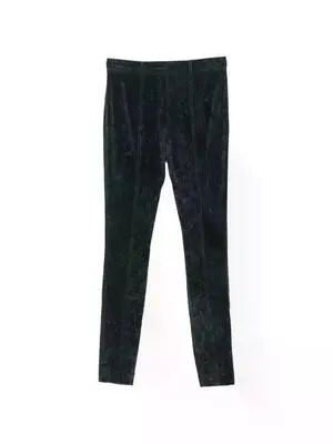 Alberta Ferretti Velvet-effect Trousers