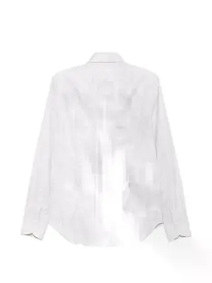 Canali Micro-check Spread-collar Shirt - Neutrals