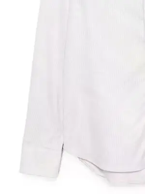 Canali Micro-check Spread-collar Shirt - Neutrals