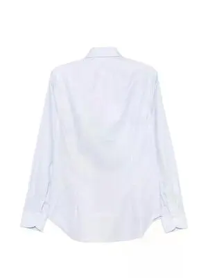 Canali Micro-check Long-sleeve Shirt