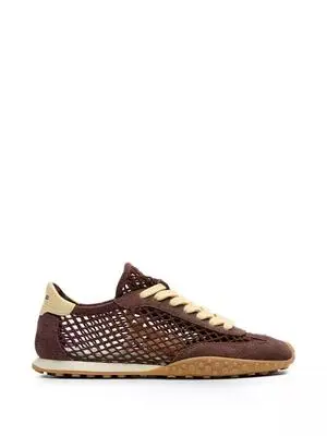 HOFF Bridge Mesh-panelled Suede Sneakers - Brown