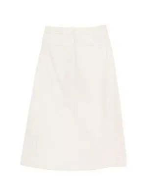JOSEPH Kharis Pleated Midi Skirt - Neutrals