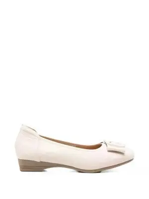 LINDA BAUMANN Buckle-detail Ballet Flats - Neutrals
