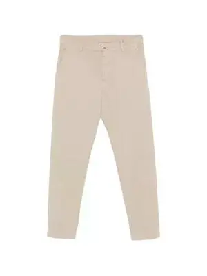 Canali Twill Slim-fit Trousers - Neutrals