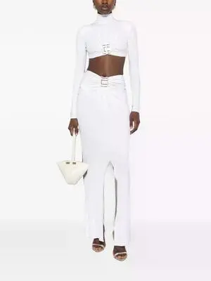 Elisabetta Franchi Logo-plaque Cropped Top