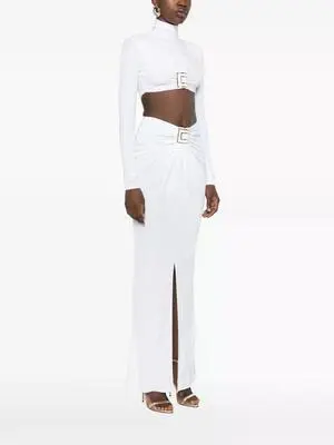Elisabetta Franchi Logo-plaque Cropped Top