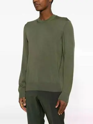 BOSS Crew-neck Wool Sweater - Green